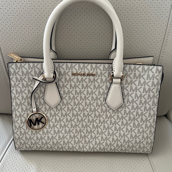 Michael Kors | Bags | Michael Kors White Monogram Tote Bag | Poshmark